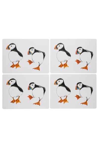 Puffin Placemat Sets 4 by Shoeless Joe | Luxury Home DŽcor & Coastal ...