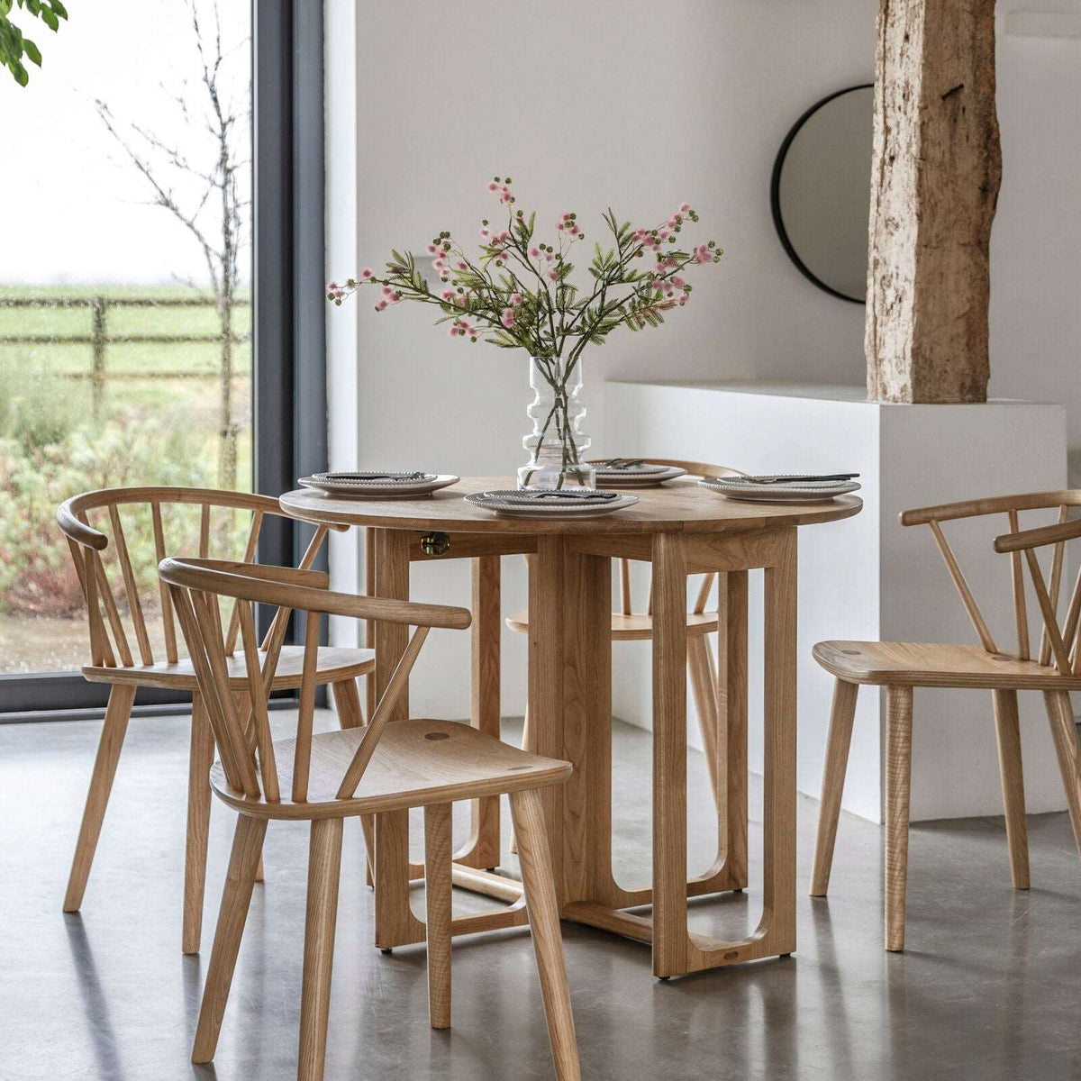 Craft Folding Dining Table Natural 1000x750x1000mm | Luxury Furniture ...