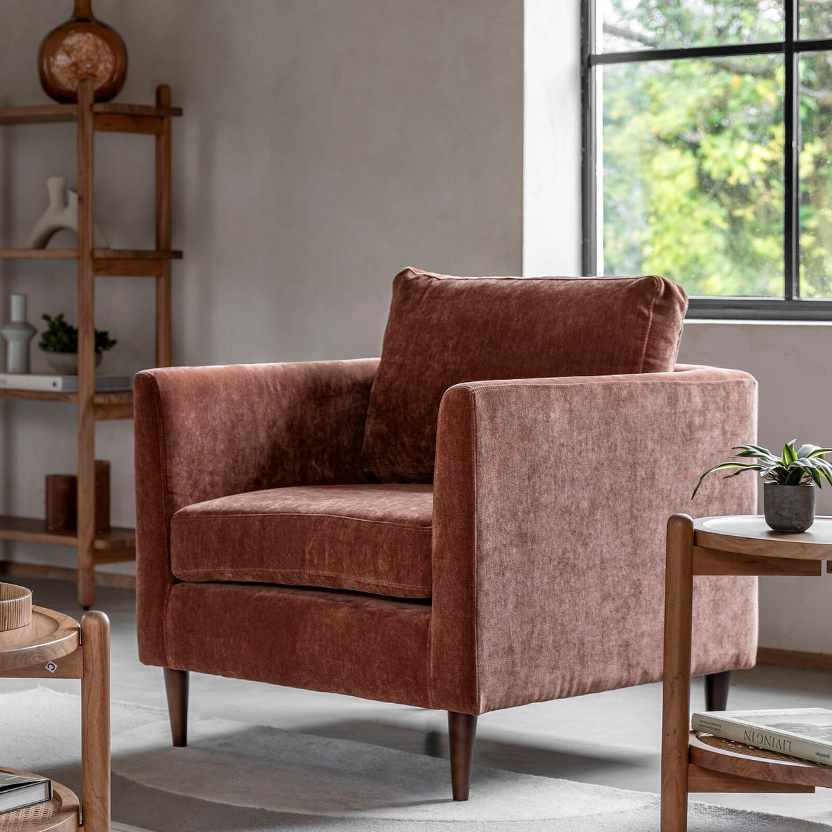 Gateford Armchair Rust 770x840x840mm | Luxury Furniture Cornwall ...