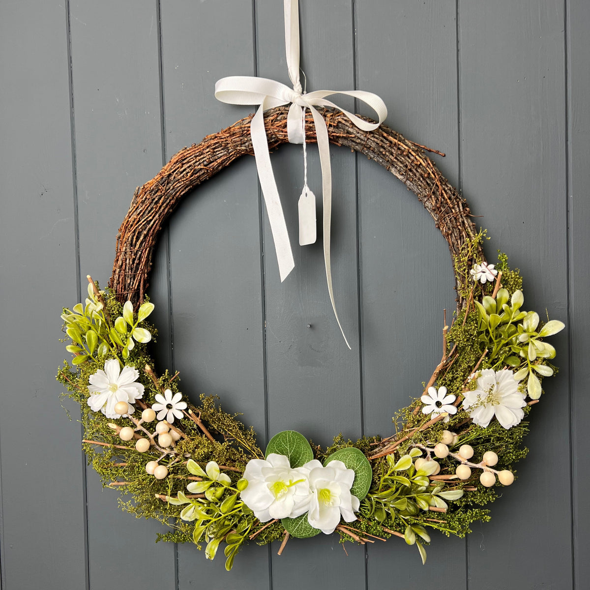 Leaf And Flower Wreath (large 35cm) – WowCornwall