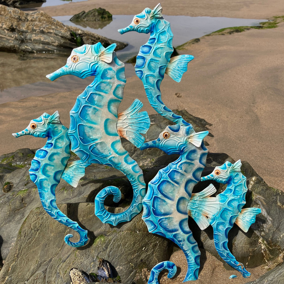 Hippocampi Wall Art by Shoeless Joe | Luxury Home Decor & Coastal ...